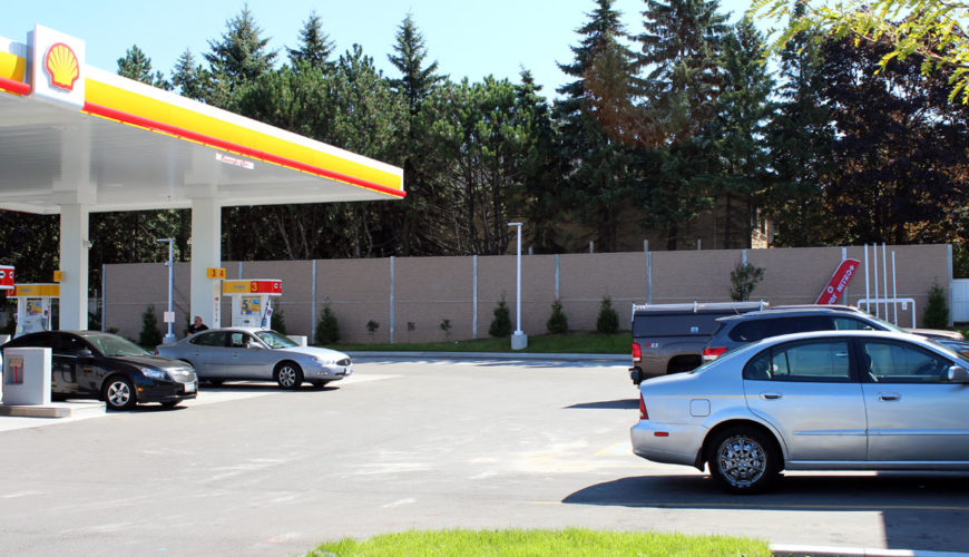 Verti-Fence | Sound Attenuation Fences | Gas Station, Scarborough